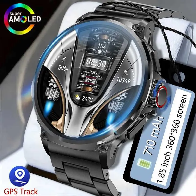 GPS Tracking Smartwatch with AMOLED Display, 710mAh Battery, Bluetooth ...