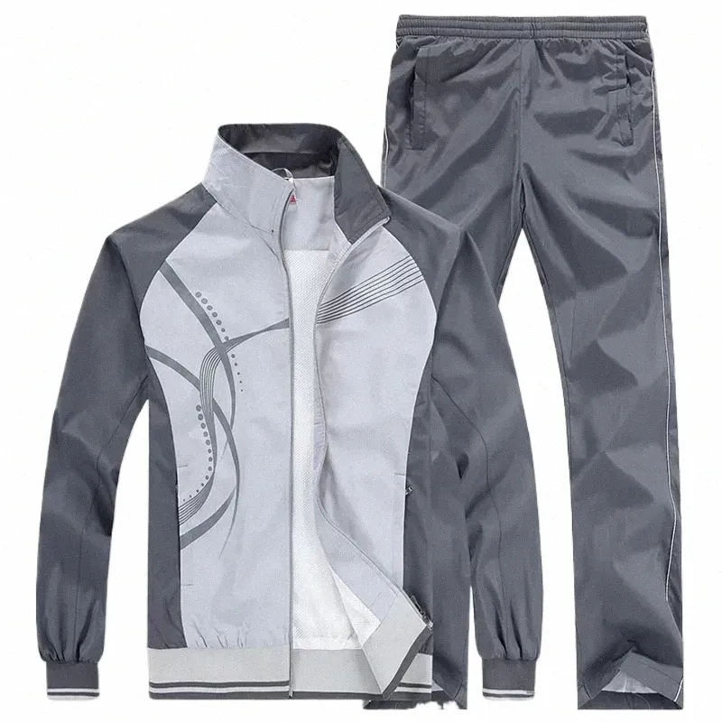 Men's Two Piece Tracksuit Athletic Running Jogging Sports Set ...