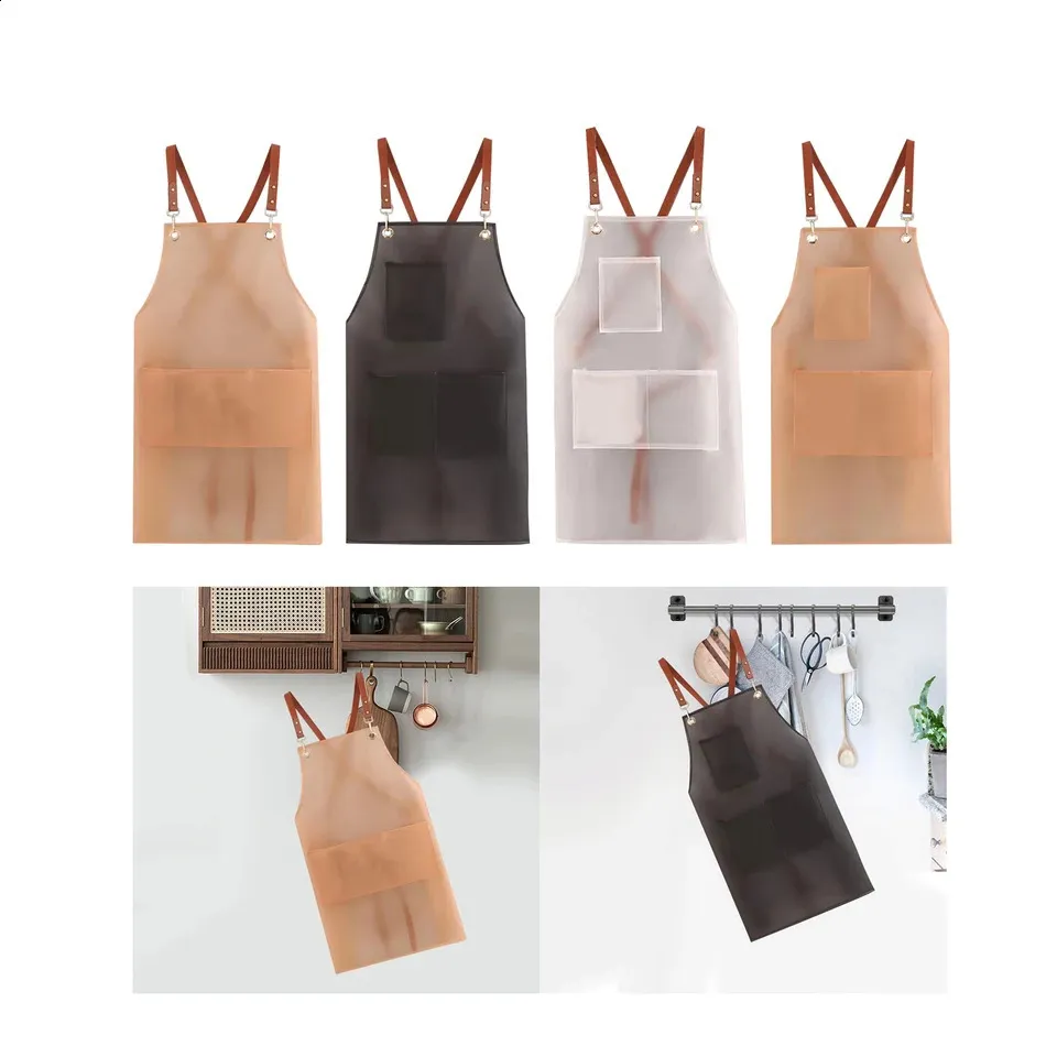 Waterproof & Oilproof Apron Overalls - Durable TPU Kitchen & Gardening ...