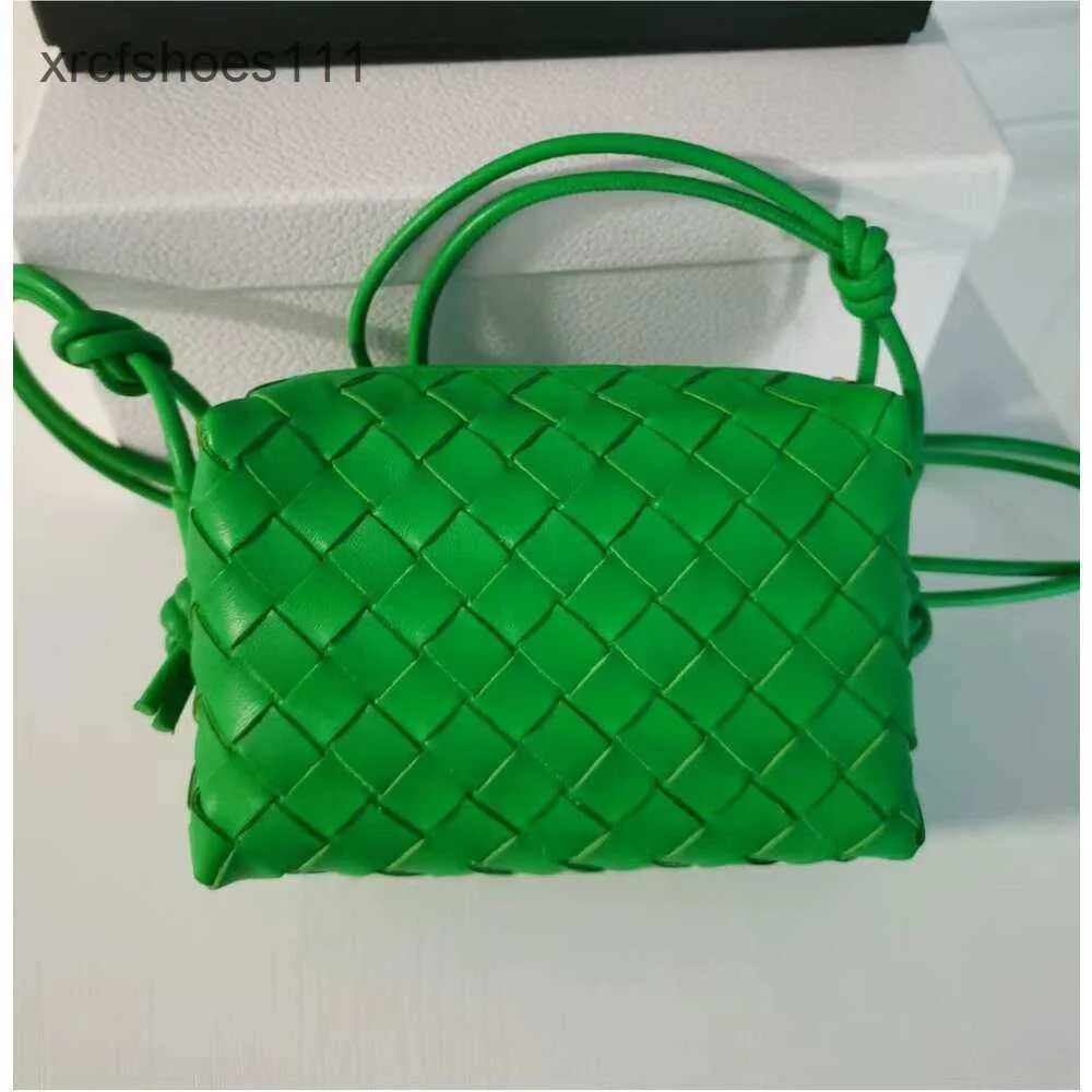 Designer Leather Cassette Woven Leather Shoulder Bag Diagonal Woven ...