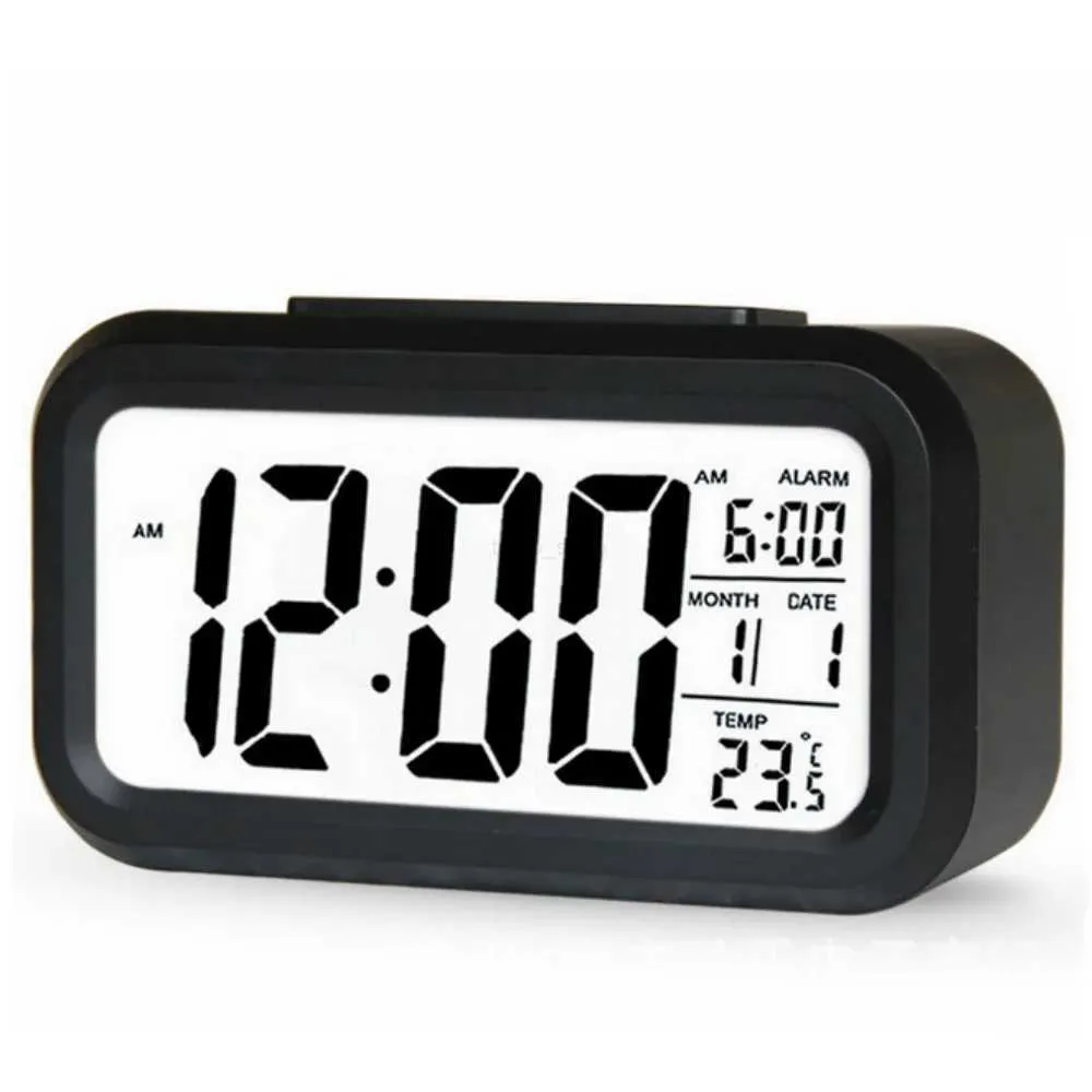 Large LCD Digital Bedside Clock Kmart With Light Sensor And Nightlight ...
