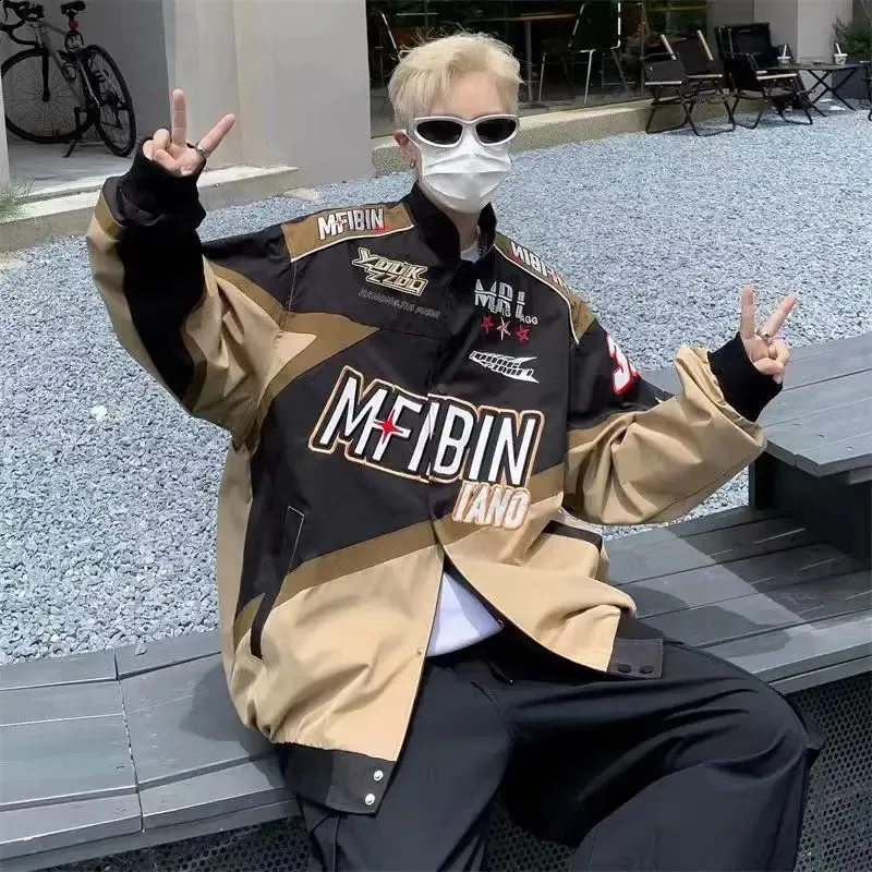DHgate.com:Y2K Retro Racing Jacket - American Street Motorcycle ...