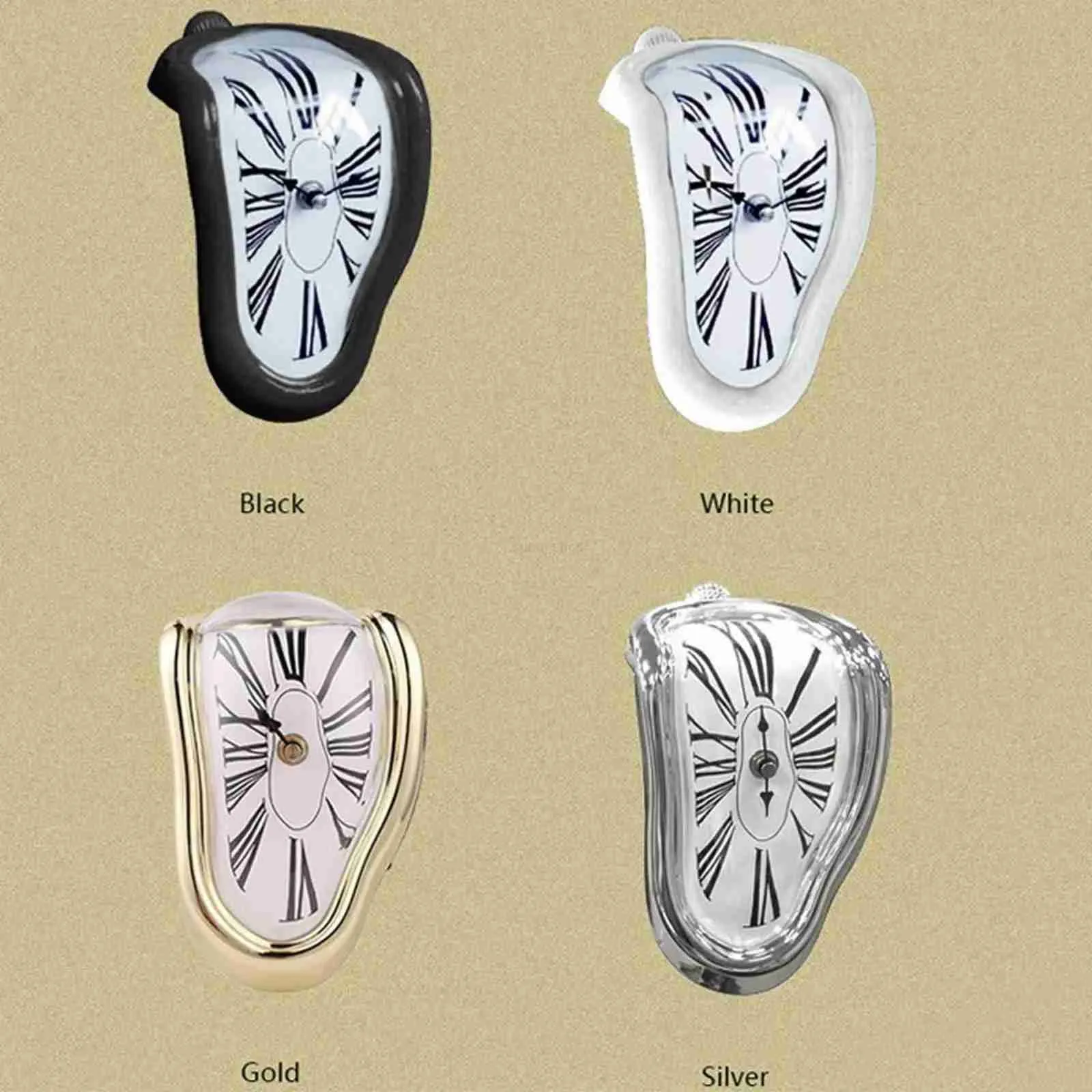 Vintage Melting Creative Table Clock Exquisite Deformation Design For ...