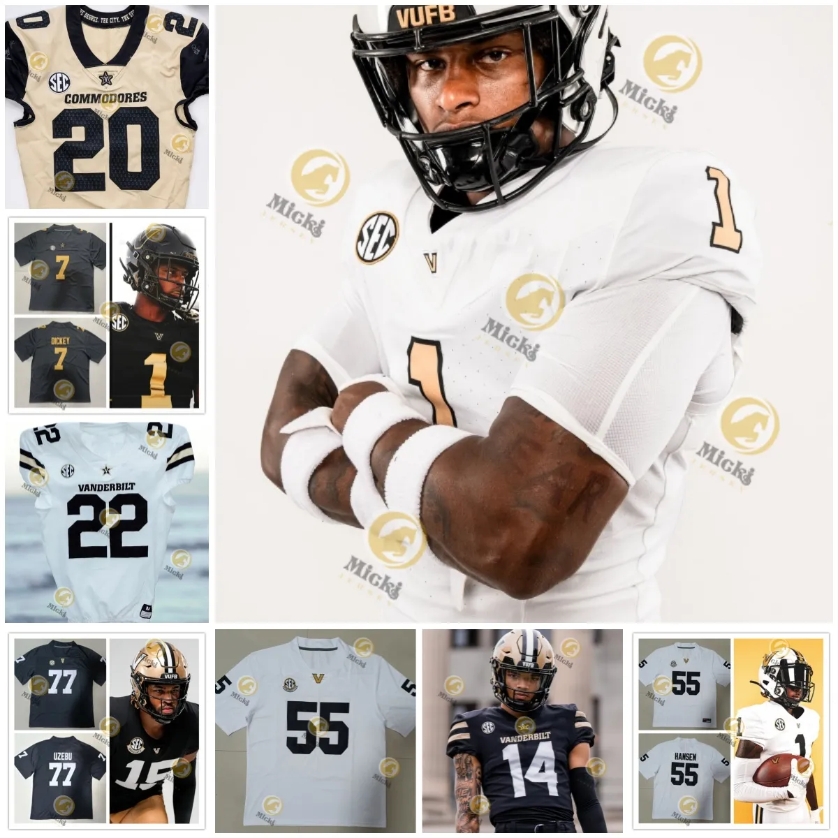 DHgate.com:Vanderbilt Commodores Football Jersey, Linus Zunk, Devin ...