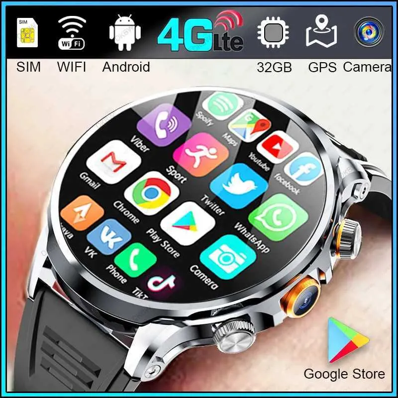 CL240812 4G LTE Smartwatches For Men Android OS, 32GB ROM, HD Camera ...