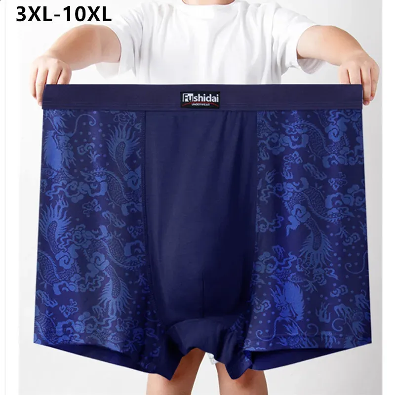 Premium Plus Size Boxers: 5XL-10XL Modal Comfort, High Waisted Design ...