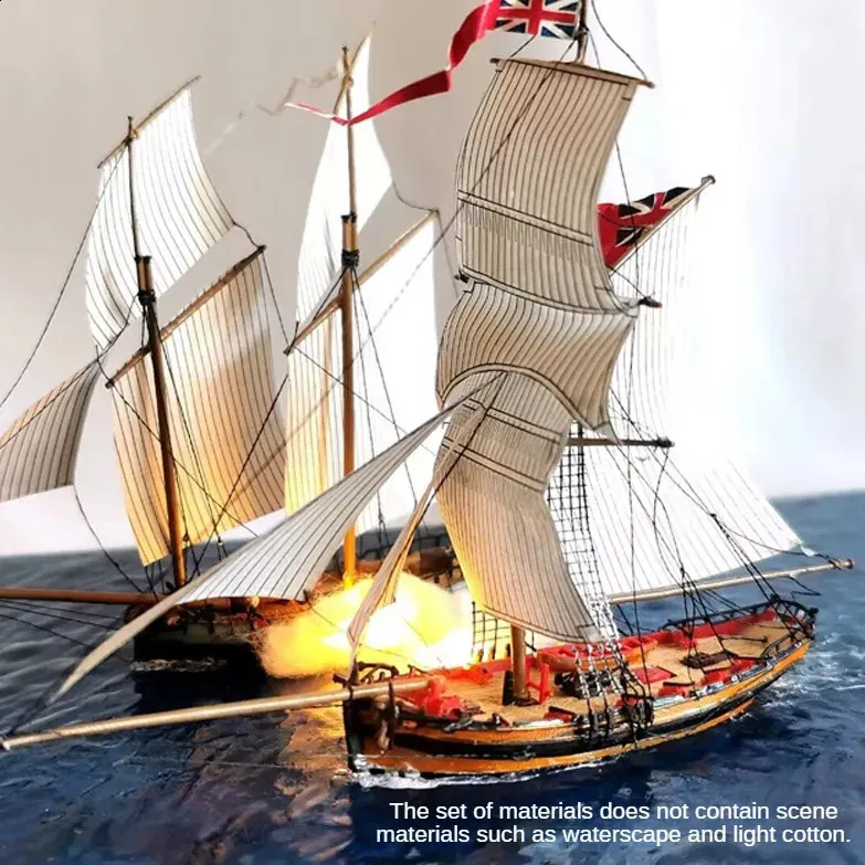 DHgate.com:1/350 Scale Wooden Waterline Ship Model Kit Messenger ...