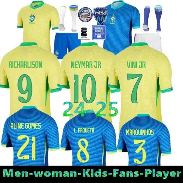 Brazil Soccer Jersey Copa America Cup: Neymar, Vini Jr., Rodrygo ...