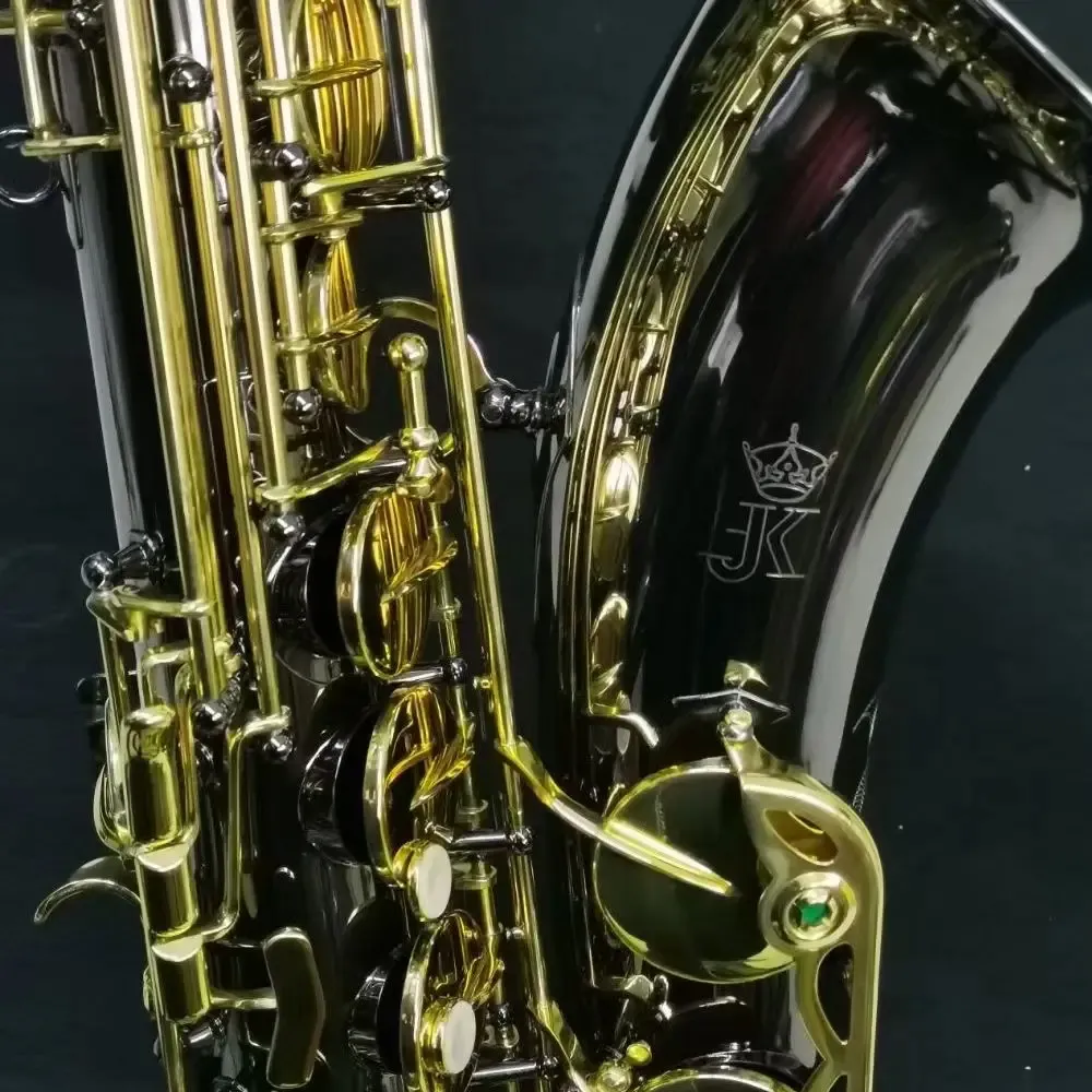 DHgate.com:Black Nickel Gold Brass Tenor Saxophone with Case ...