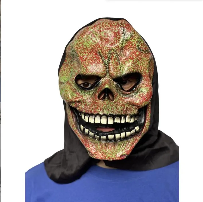 Black Full Scary Mask Cosplay Prop For Halloween Scary Horror Zombie ...
