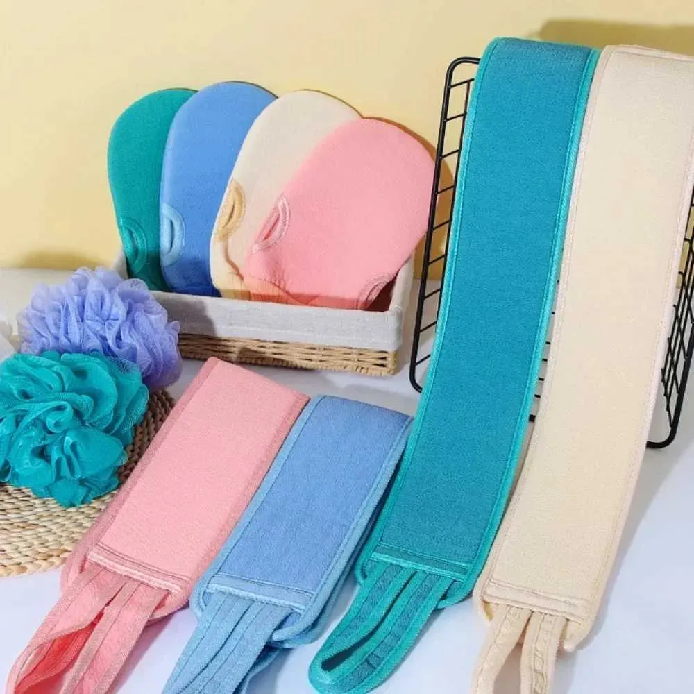 3-Piece Bath Set - Exfoliating Body Scrubber, Back Massager & Bath ...