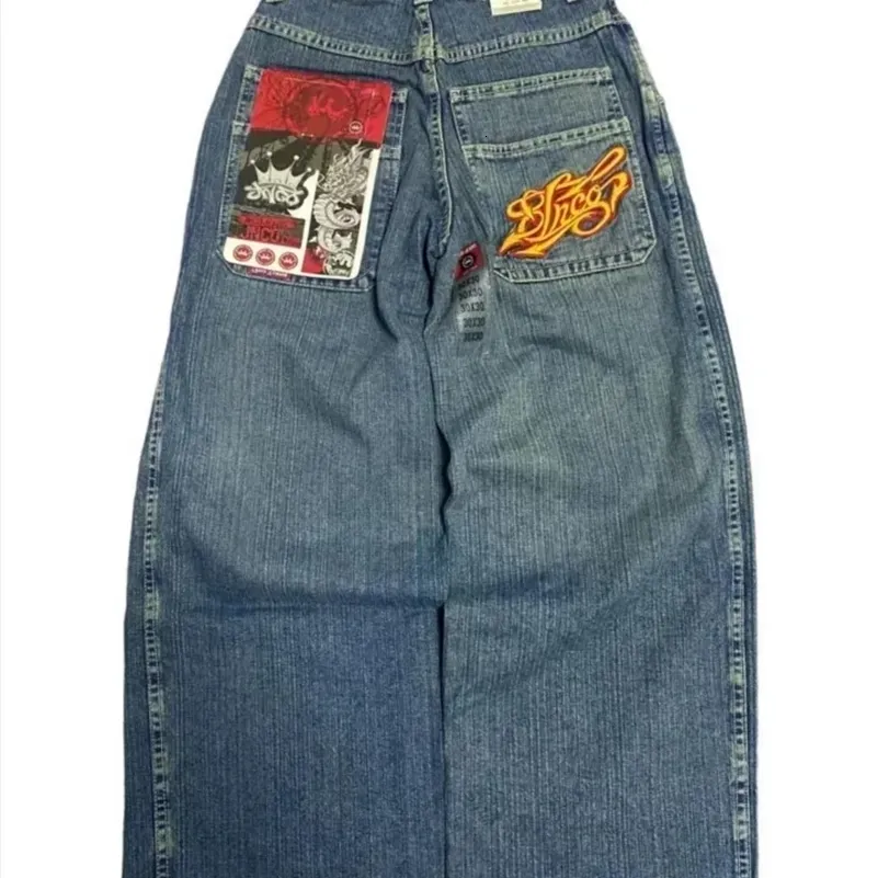 Harajuku Hip Hop Vintage Baggy baggy jeans with Letter Harajuku Hip Hop Vintage Baggy baggy jeans with Letter