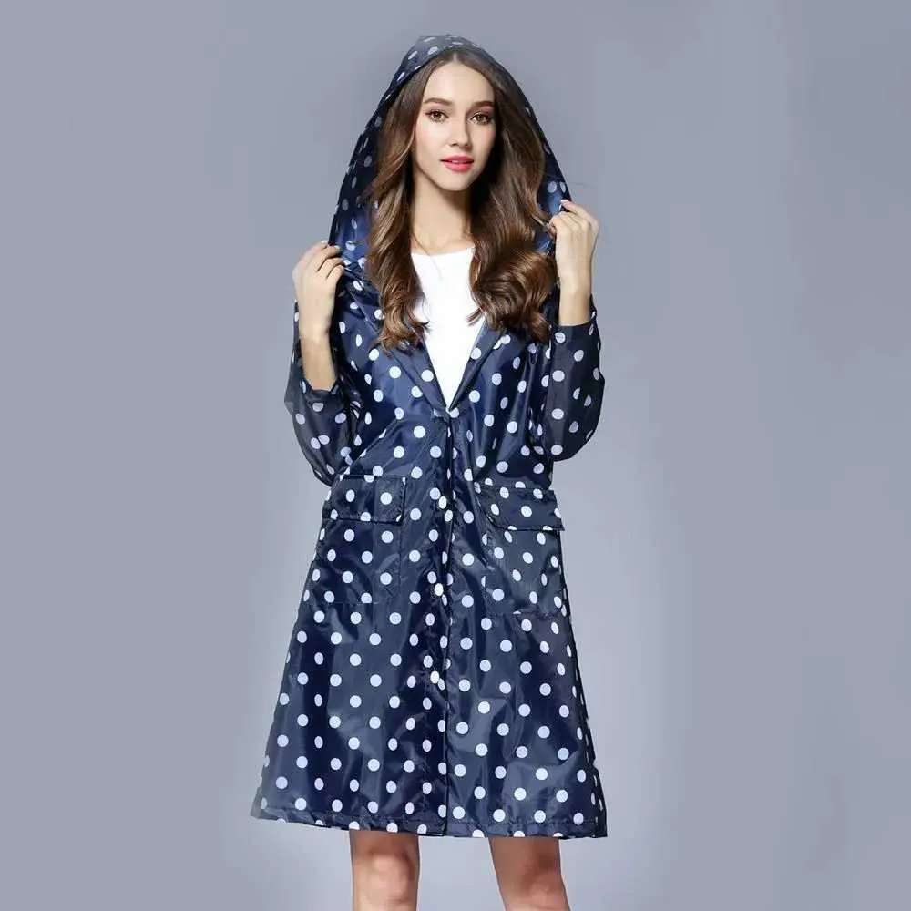 29 Girl Lady Hooded Raincoat Waterproof Long Poncho Rainwear Jacket For ...