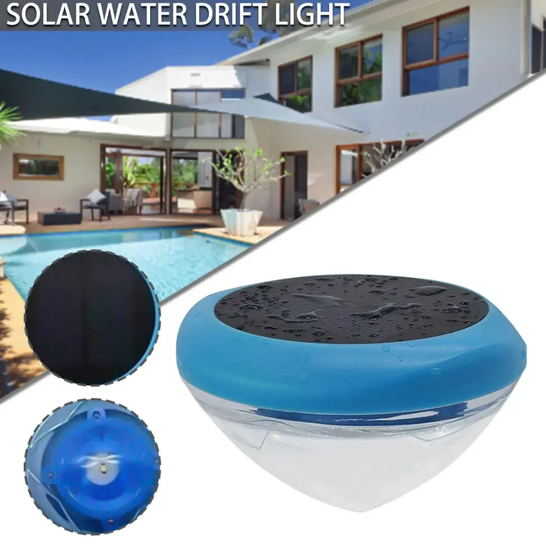 Solar Powered LED Water Floating Ball Lamp IP65 RGB Underwater Drift ...