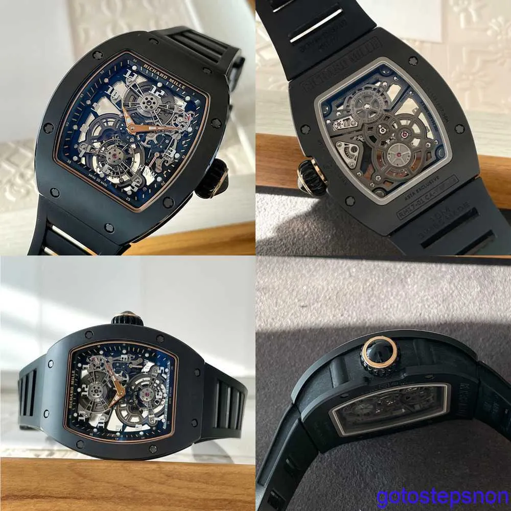RM17 01 Ceramic Automatic Mechanical Tourbillon Movement Black ...