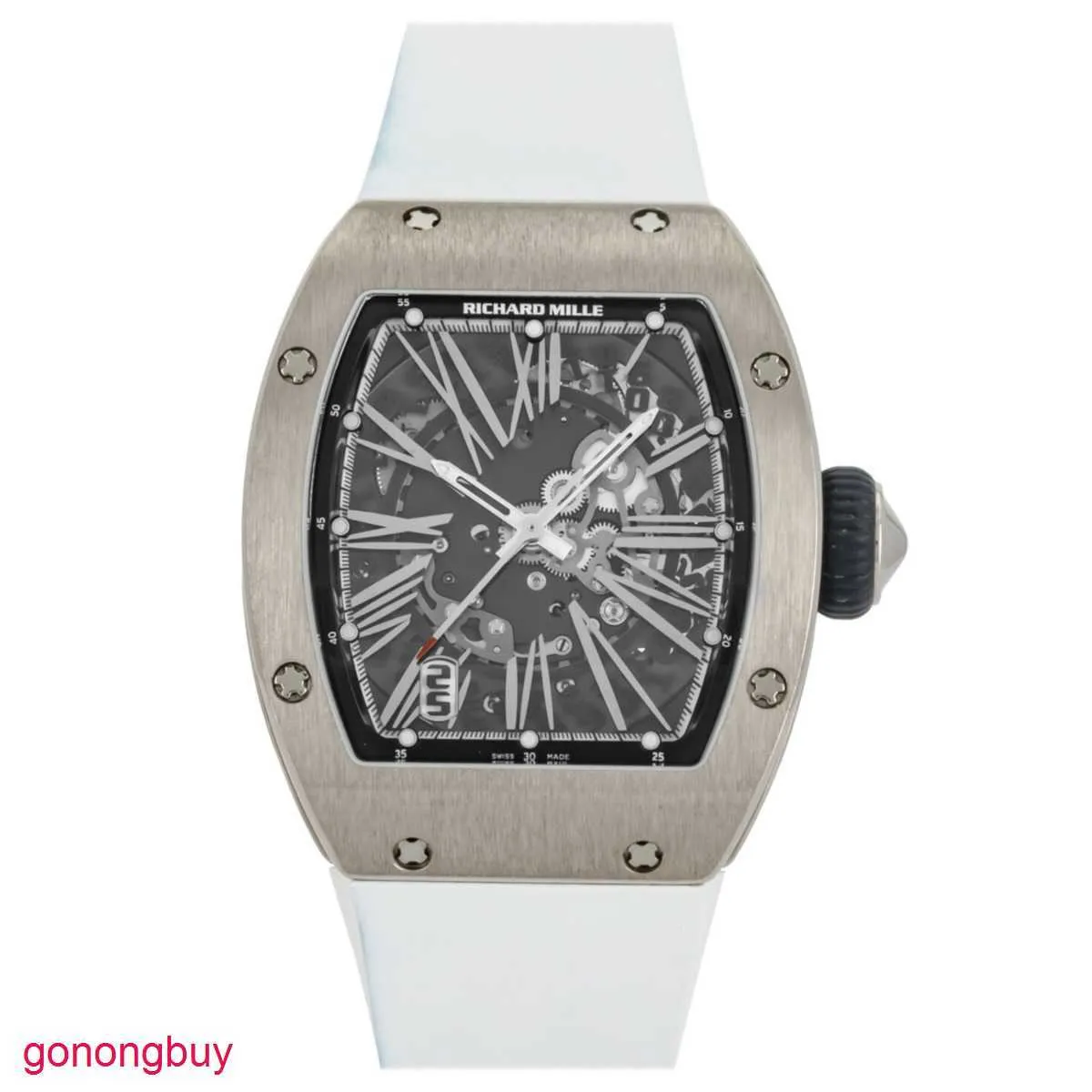 RM Racing Machine RM023 40mm Dial Automatic Mechanical Tourbillon White ...