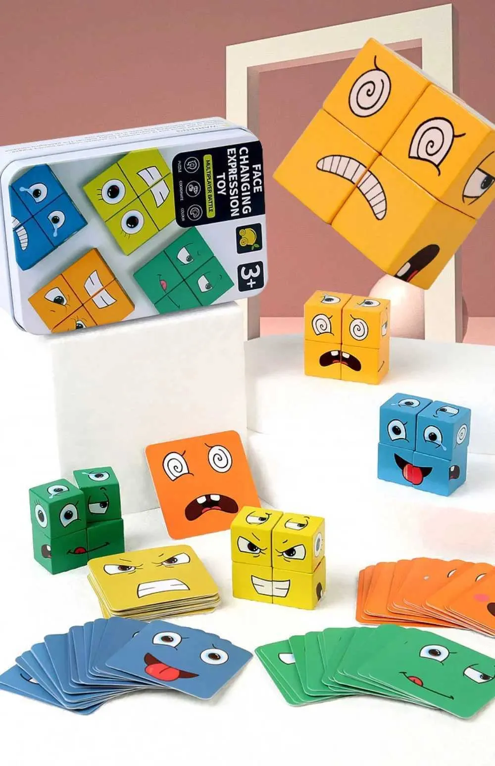 DHgate.com:Montessori Expression Wooden Puzzle Blocks: Interactive ...