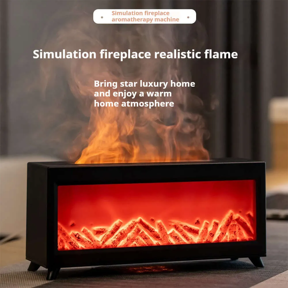 Aromatherapy Diffuser with Simulated Flame Effect - Ultrasonic Cool ...
