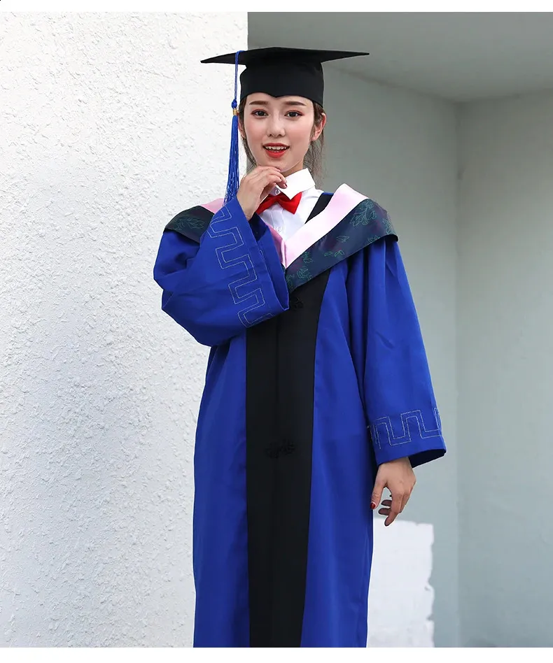 Unisex Graduation Gown & Cap Set - Academic Ceremony Robes, Premium ...