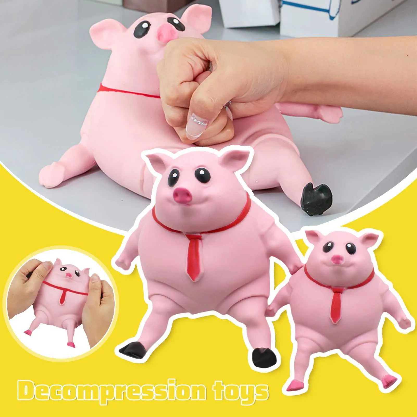 DHgate.com:Cute Pink Pig Stress Ball - Soft Squeeze Toy for Kids and ...