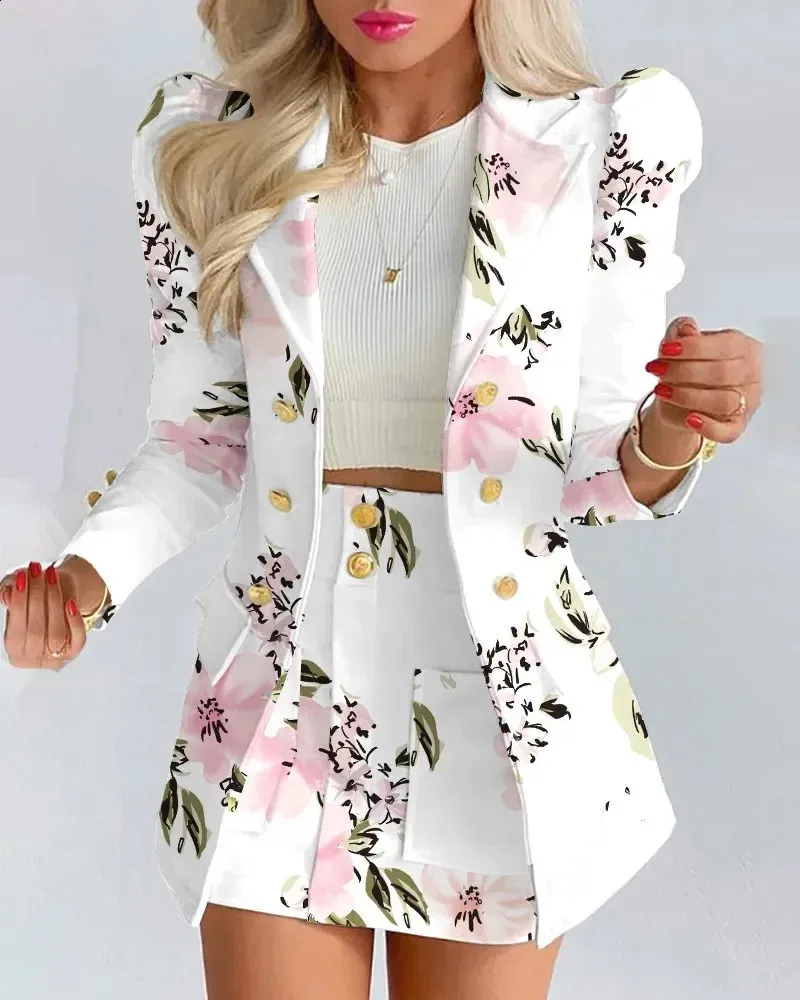 Spring Female Blazer Set Elegant Womens Suit Blazers... From ...