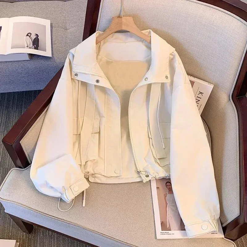 Lightweight Hooded Spring Jacket: Women's Casual Thin Zip Up Top - Shop ...