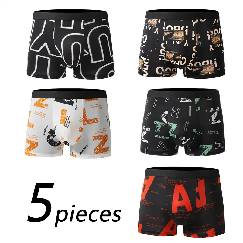 Men Boxers Shorts Underwear 2XL 3XL 4XL Mixing Random Printing Fitness ...