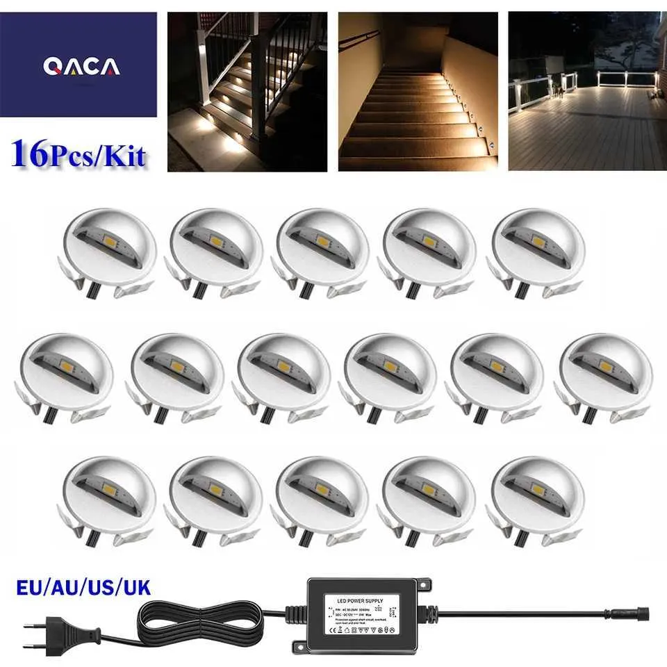 DHgate.com:16-Pack LED Deck Lights, IP65 Waterproof Step Lights, Low ...