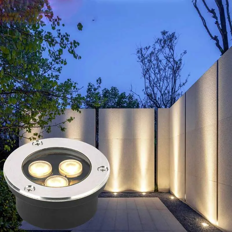 Waterproof LED Garden Lights: Thin Recessed Inground Lighting for ...
