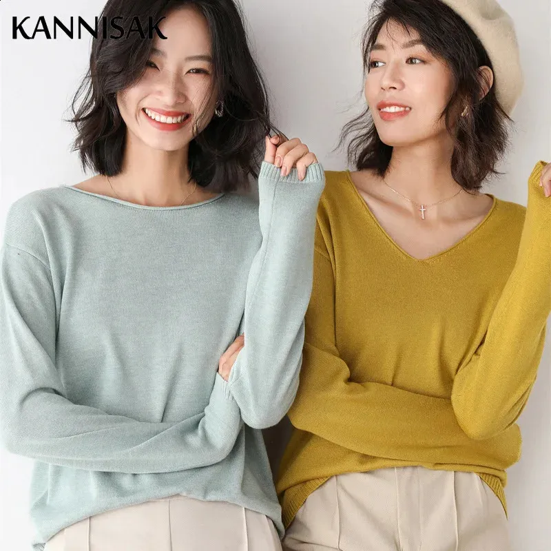 Comfy Loose Pullover Sweater: Women's Spring & Autumn Knit Jumper, Soft ...