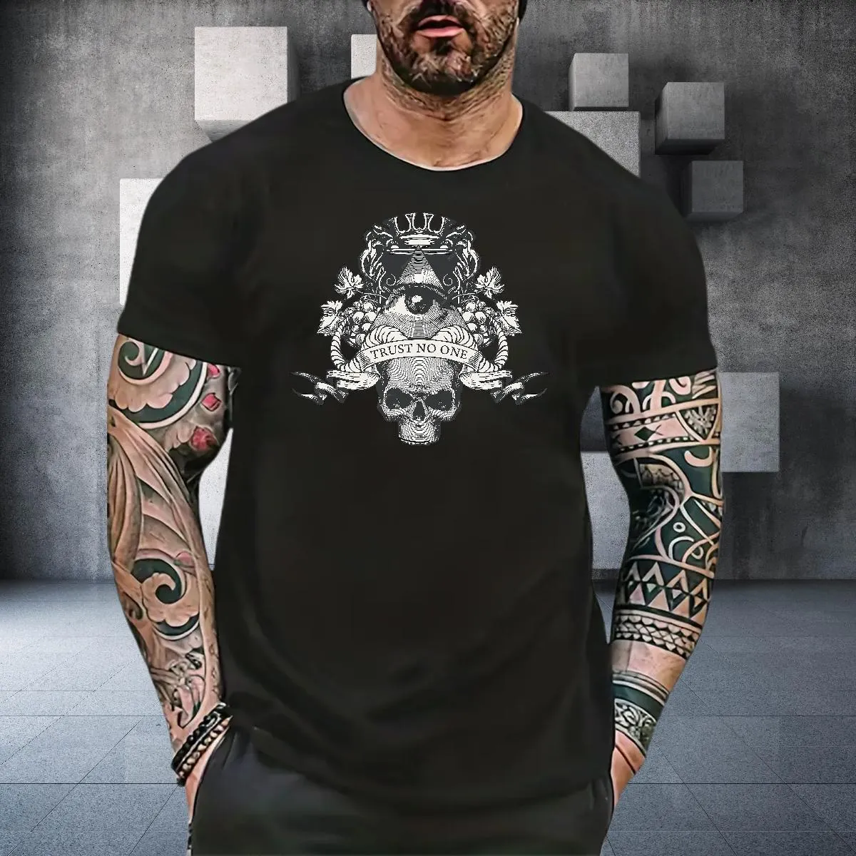 Cool Design Men's T-Shirts: Breathable Cotton, Hip Hop Style, Available ...