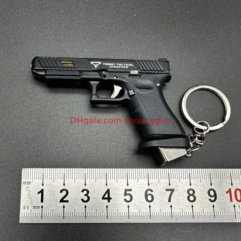 Miniature Toy Gun Keychain - 1:3 Scale Alloy Model, Disassemble ...