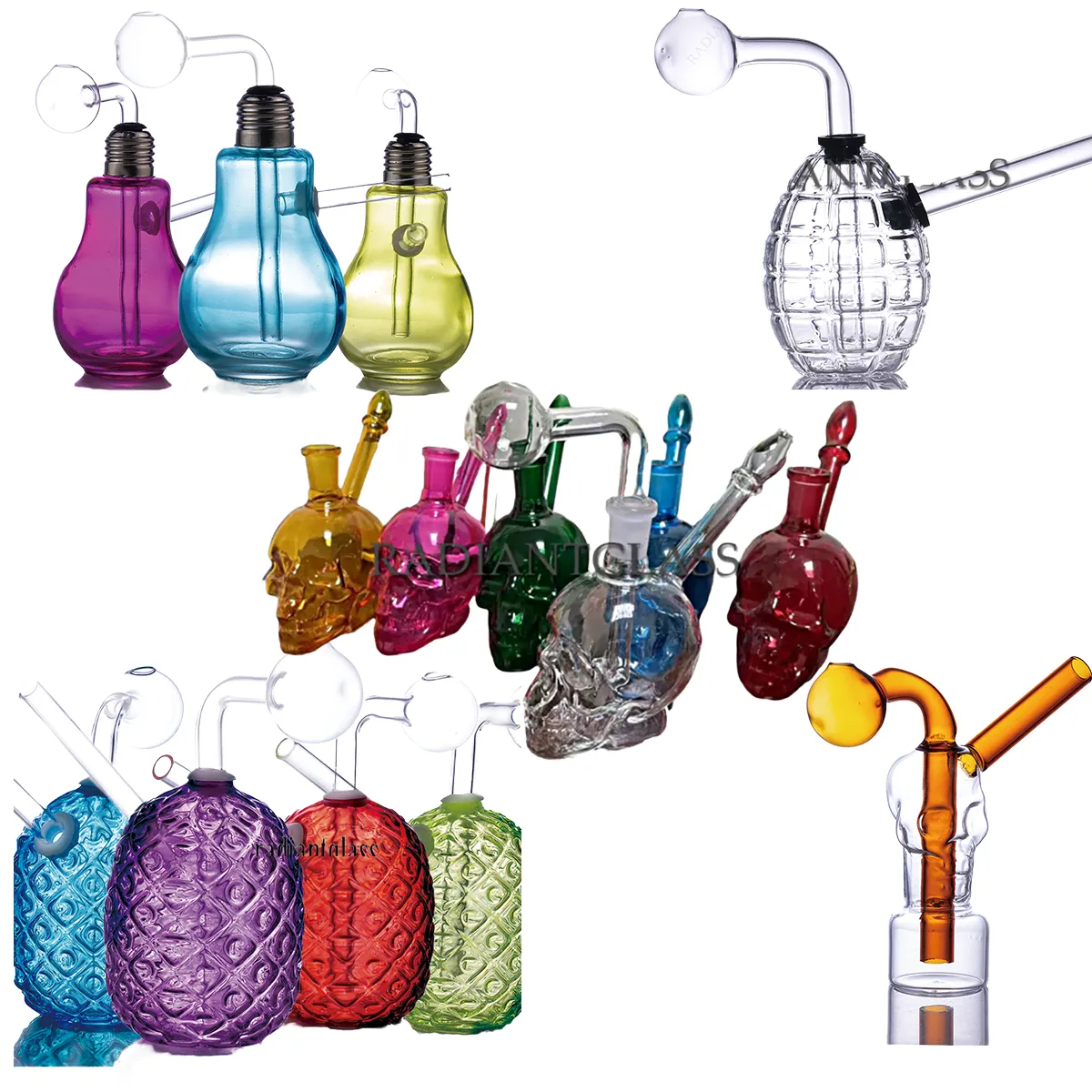 Creative Mini Glass Bong Perfect For Halloween And Smokings Mini Oil ...