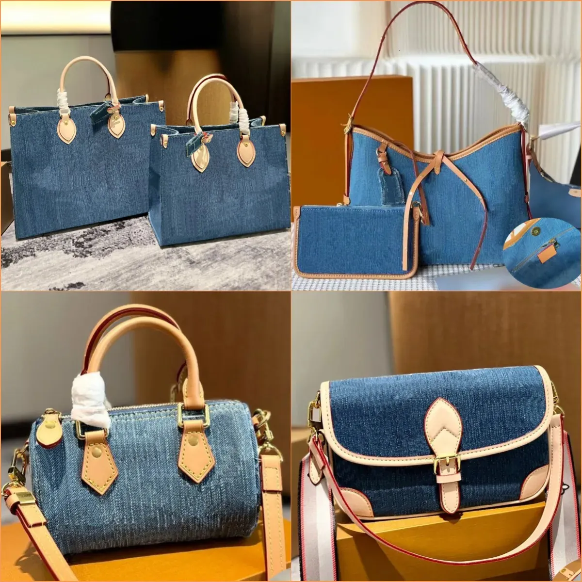 Denim Shoulder Purse Tote Crossbody Purses Designer Bags Or Women ...