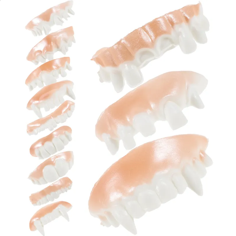 Halloween Scary Fake Teeth Dentures for Costumes & Pranks - Adults Toy ...
