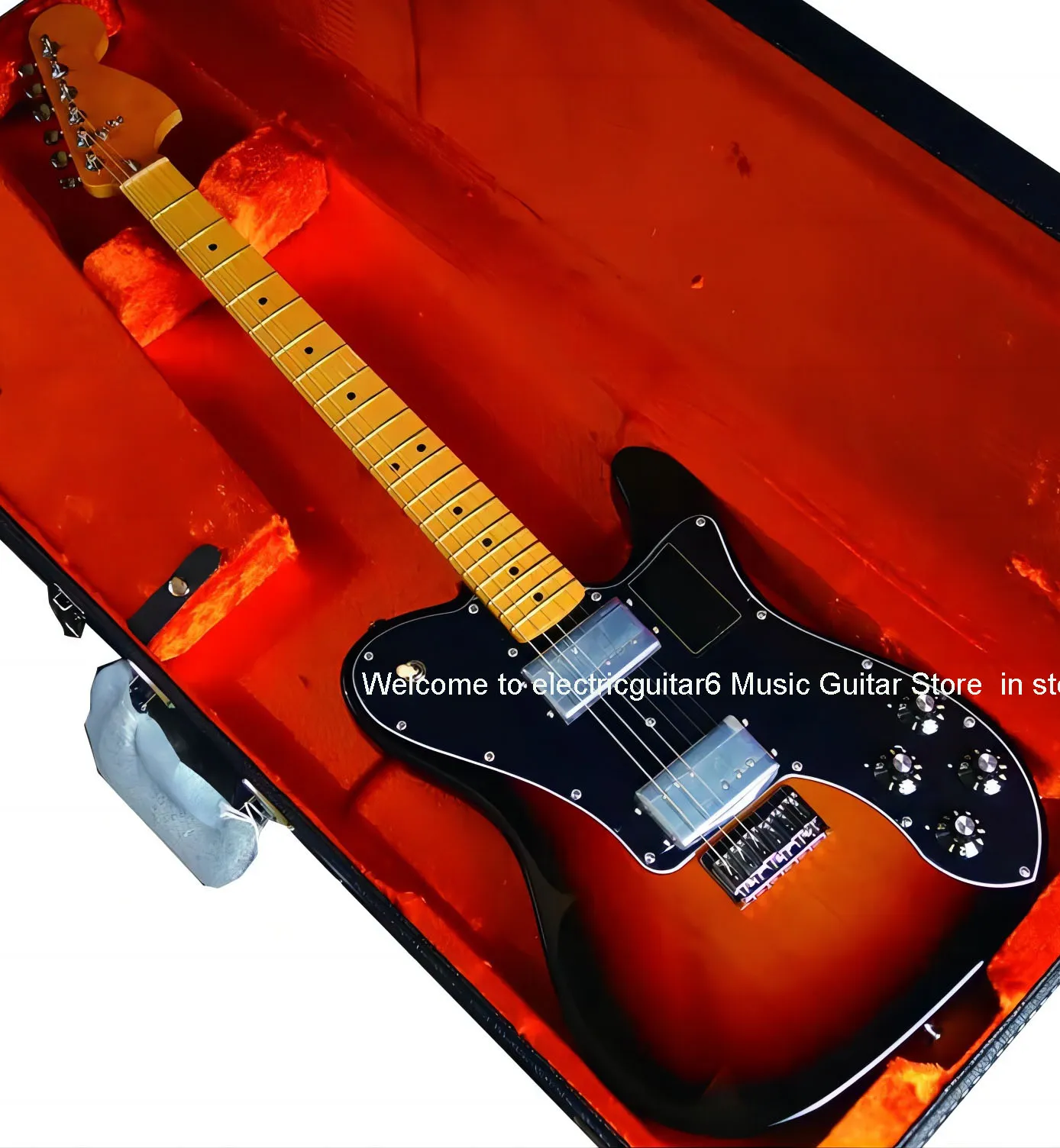 Tuff Dog Tone Electric Guitar - Sunburst Finish, Merle Haggard Style ...