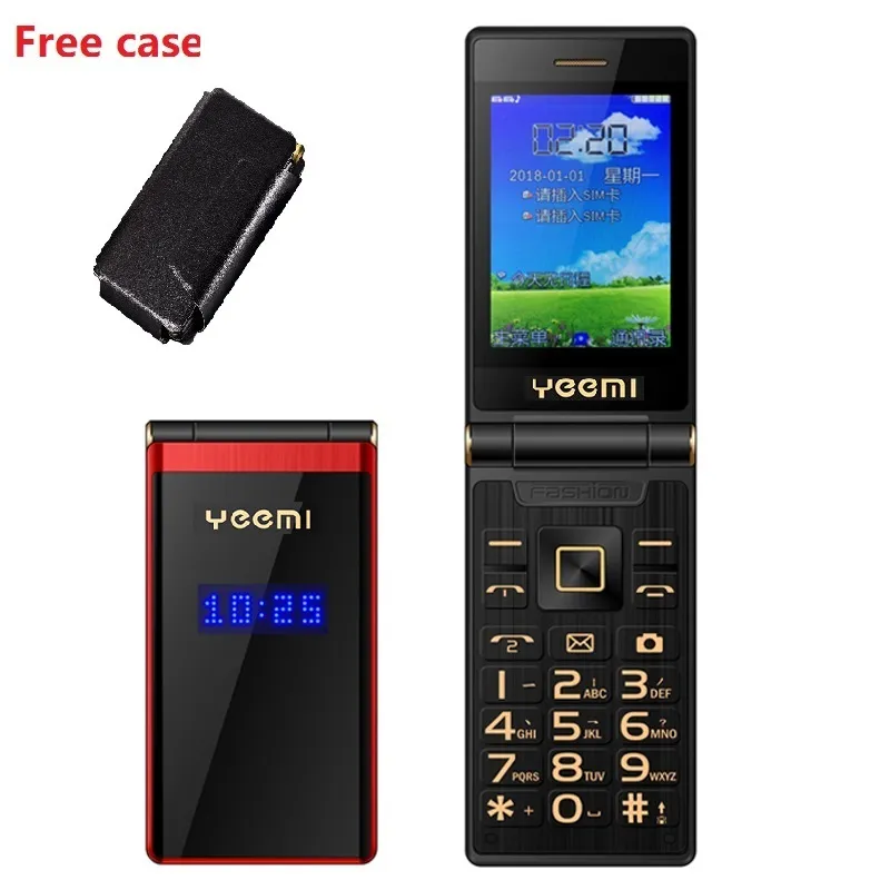 Luxury Unlocked Flip Cellphone With Dual SIM, MP3, FM, Gold Finish, Big ...