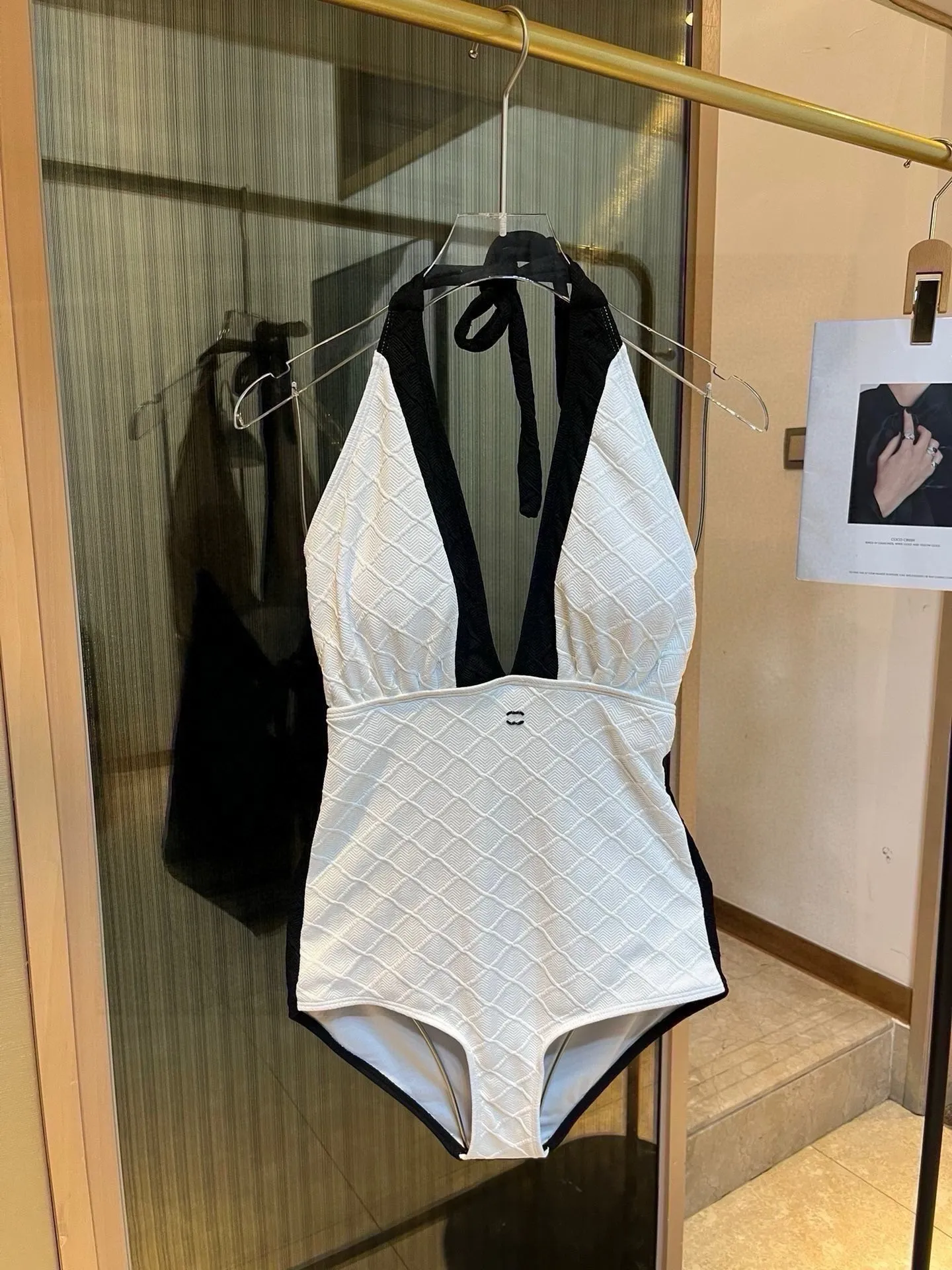 Bikinis Summer Jacquard One Piece Swimsuit: High Quality Textured ...