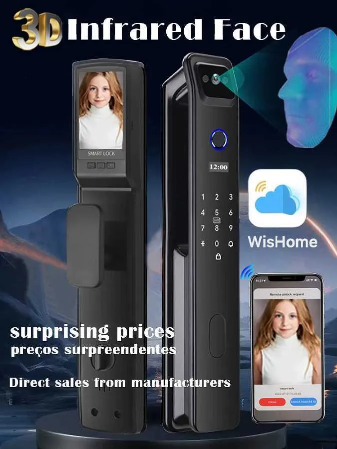 Biometric Door Lock Price With Fingerprint, Facial Recognition, Eye ...