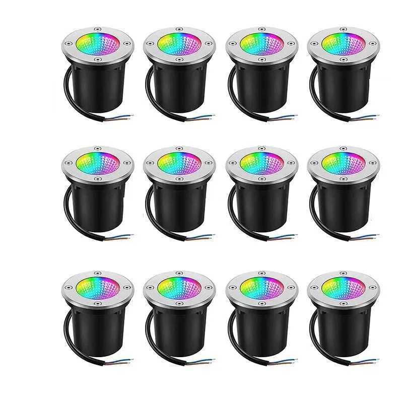 DHgate.com:Waterproof IP67 RGB LED Underground Garden Spot Lamp - 10W ...