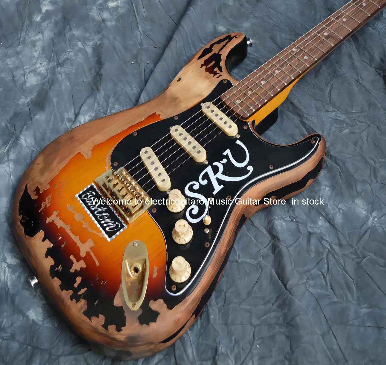 Classic 6-String Electric Guitar - Alder Body, Rosewood Fretboard, SRV ...