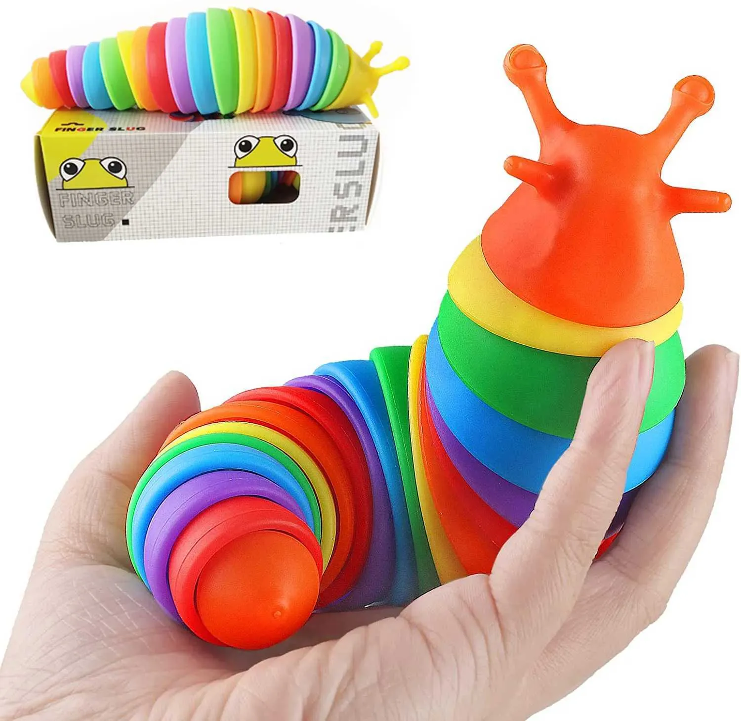 Fidget Slug Decompression Toy - 18cm Sensory Caterpillar for Stress ...