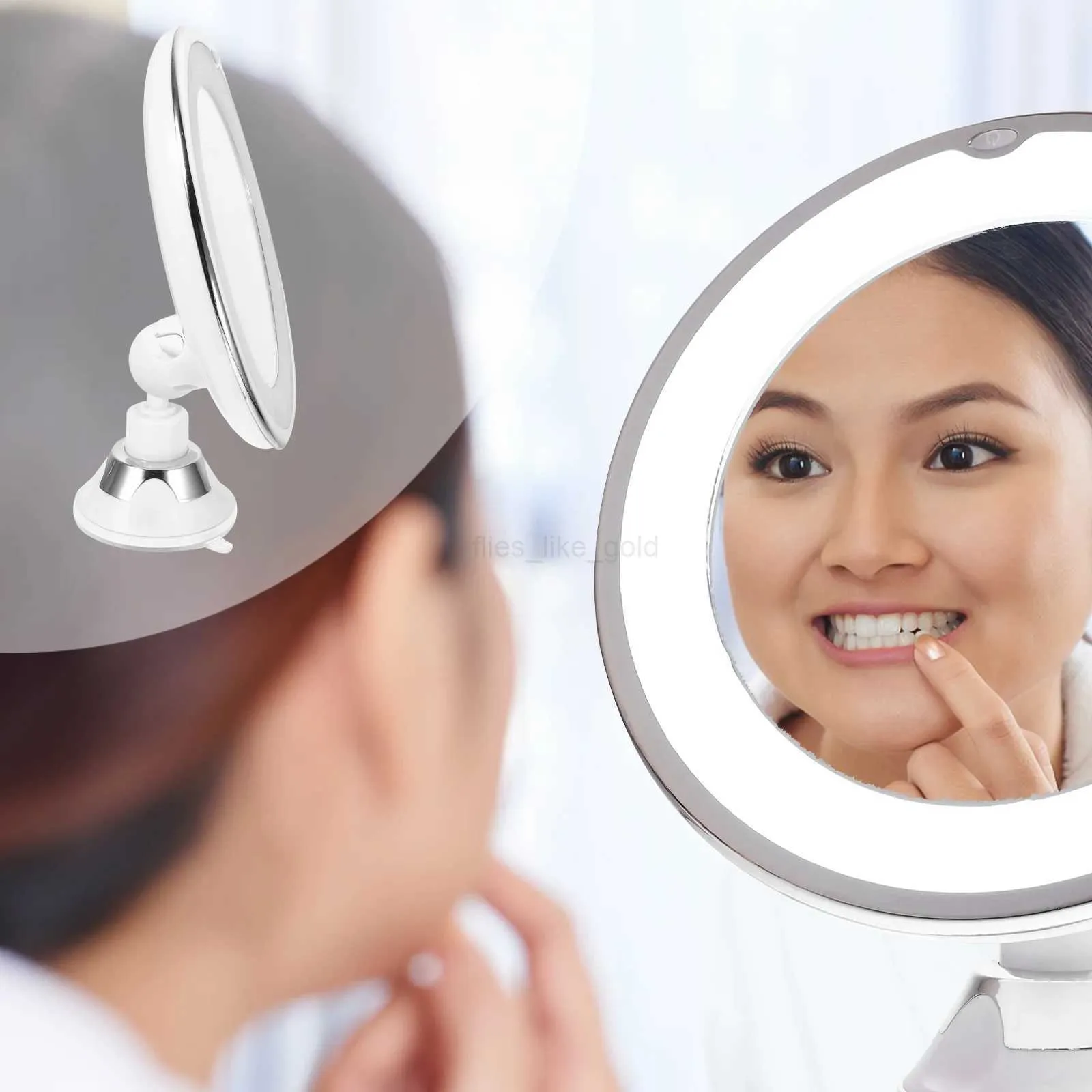 Premium 7-Inch 10X Magnifying LED Makeup Mirror with Suction Cup - Best ...