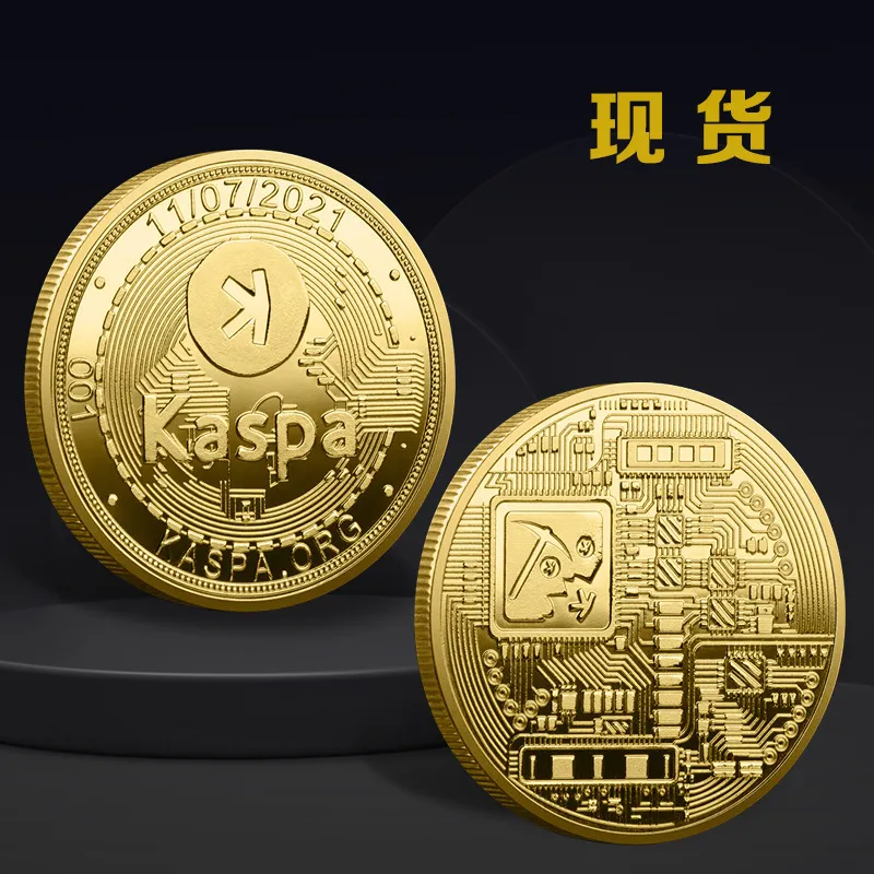 Kaspa Coin Commemorative Medal - Collectible Digital Currency Art ...