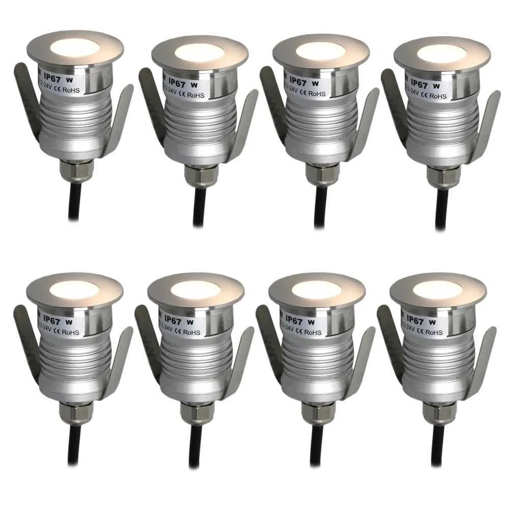 1W LED Inground Lights - Waterproof Outdoor Lighting for Decks ...