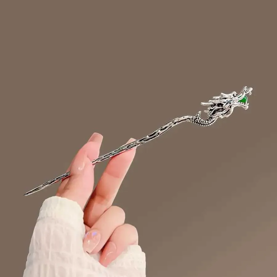 Dragon Hair Pin - Vintage Alloy Hair Stick for Women, Zodiac Bun Holder ...