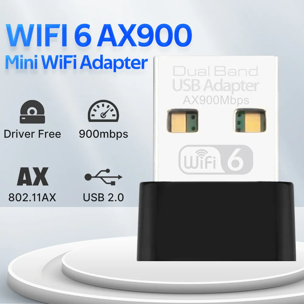 DHgate.com:AX900 WiFi 6 USB WiFi Adapter, Dual Band 2.4G/5GHz Network ...