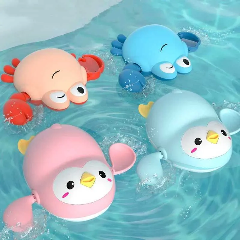 Cute Swimming Baby Bath Toys: Fun Clockwork Animals for Bathtub ...