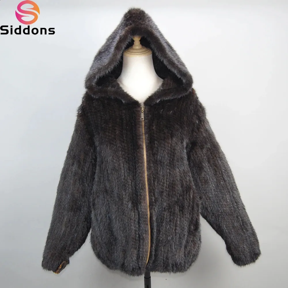 Premium Knitted Mink Fur Jacket: Winter Warmth & Fashion. Shop Now ...