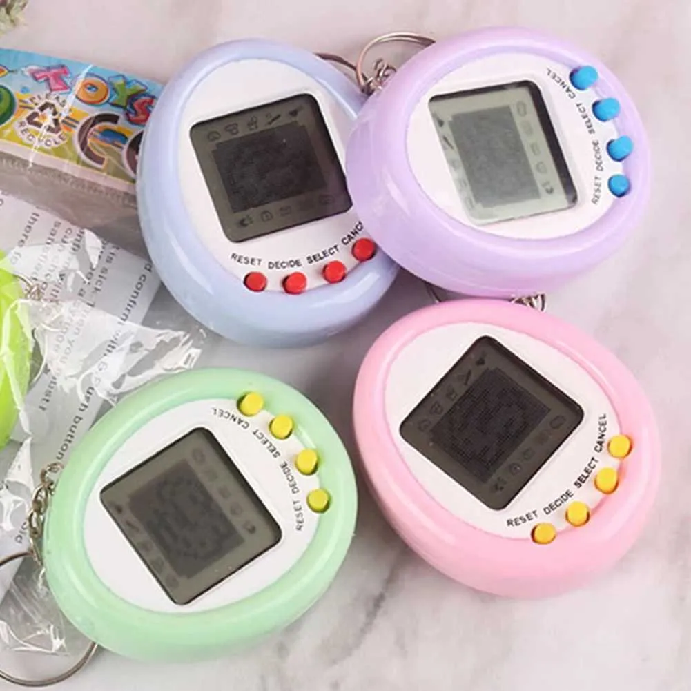Nostalgic 90s Virtual Pet Toy - Portable Keyring Game Console - Shop ...